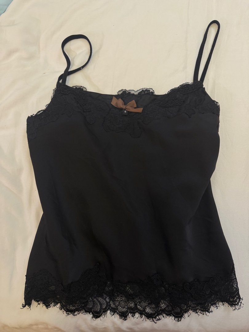Vintage thrifted lace cami, Women's Fashion, Tops, Sleeveless on Carousell