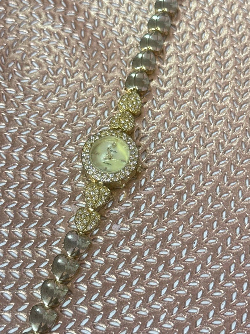 Vivani Diamond Heart-Shaped Watch, Women's Fashion, Watches ...