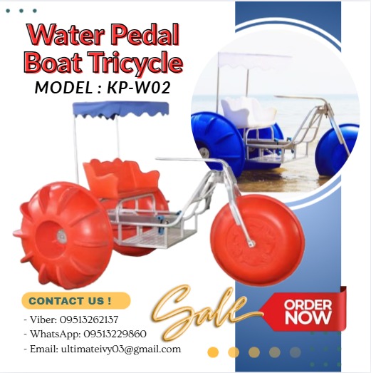 Water Pedal Boat Tricycle Aqua Cycle Water Model : KP-W02, Everything ...