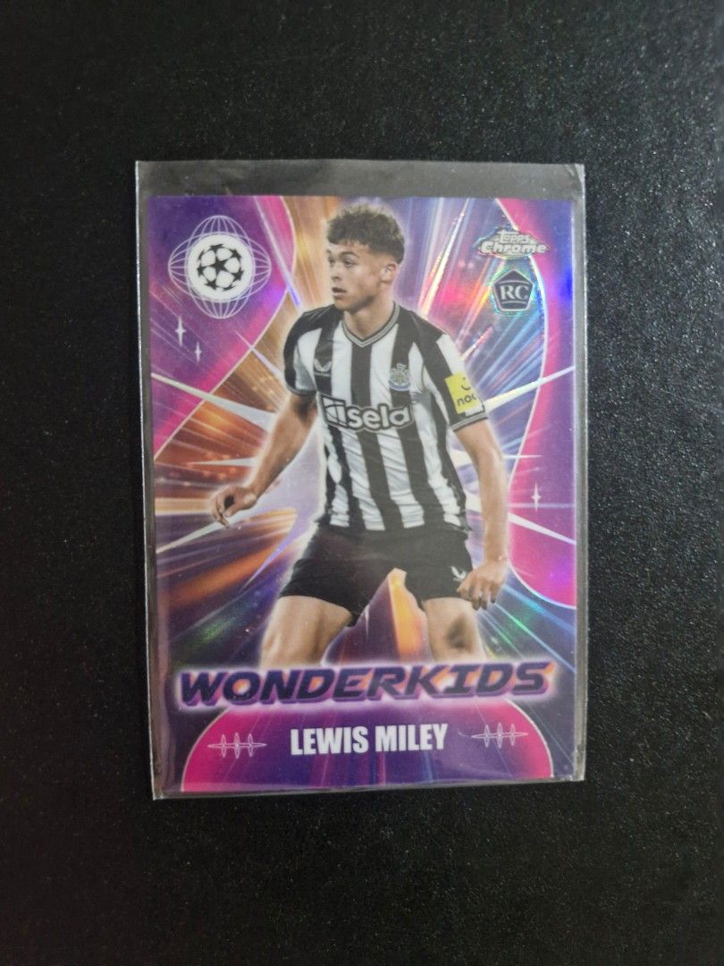 [$1 special offer] topps chrome newcastle wonderkids rookie lewis miley, Hobbies & Toys, Toys ...
