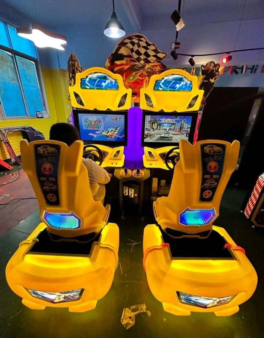 2 PLAYER CAR SIMULATOR ARCADE MACHINE, Video Gaming, Video Games ...