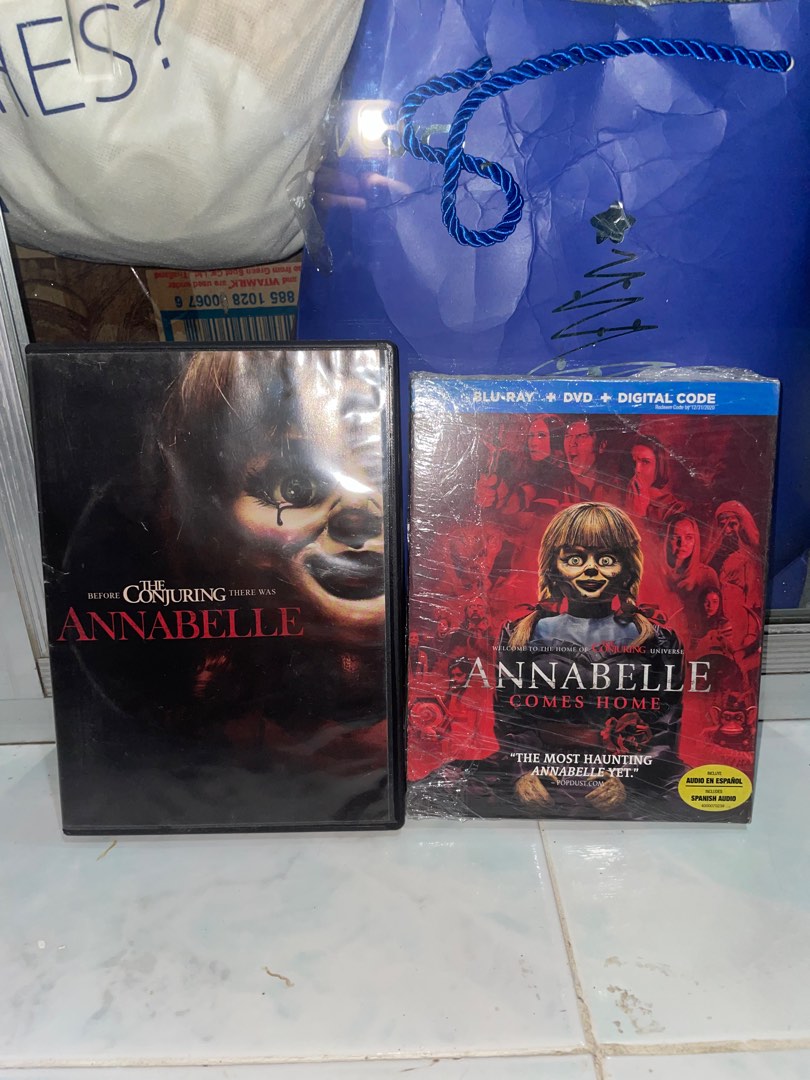 Annabelle SET (Dvd and BLU-RAY) Horror ORIG, Hobbies & Toys, Music ...