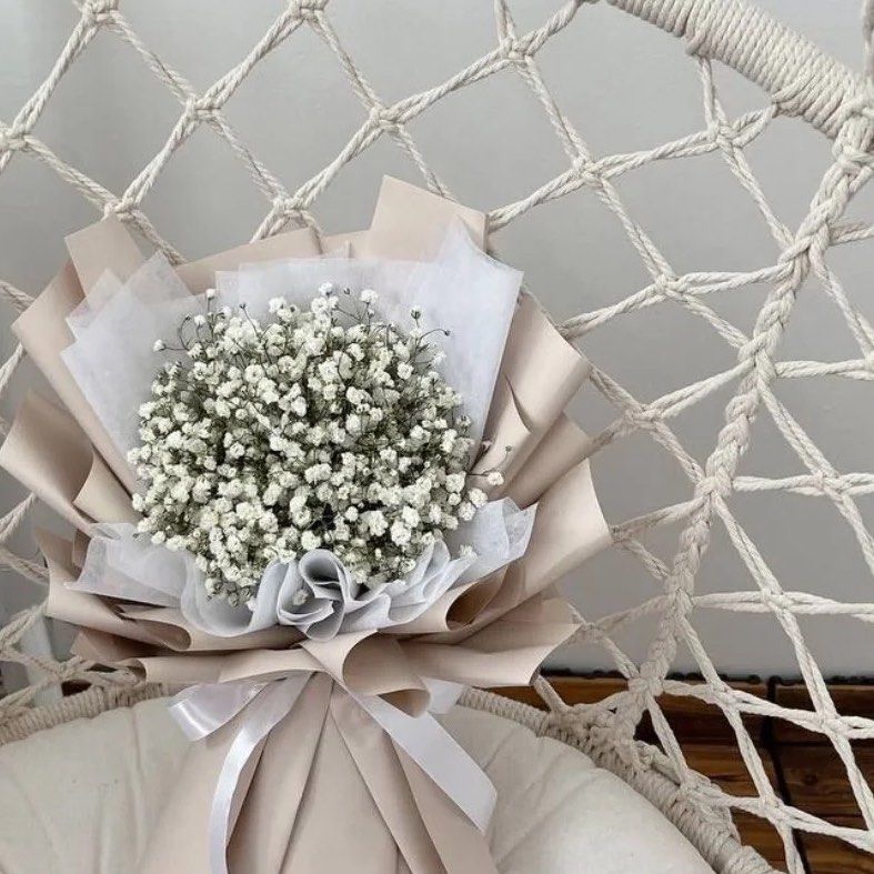 Baby Breath Fresh Bouquet | Premium fresh flower bouquet | birthday ...