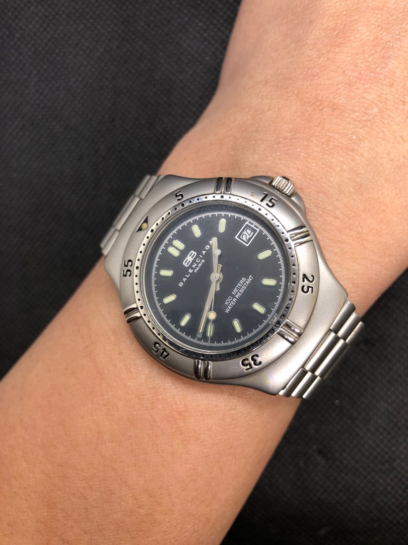 Balenciaga Paris Swiss Quartz Mens Watch, Men's Fashion, Watches ...