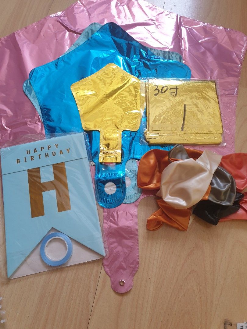 Birthday Party Decorations - Balloons & Banner, Hobbies & Toys ...