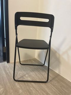 IKEA Folding Chair & stool - Black only, Furniture & Home Living ...