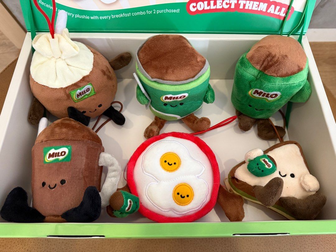 Burger King x Milo Breakfast Set Plushies - New & Limited Edition, Hobbies & Toys, Toys & Games ...