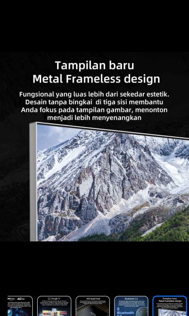 Changhong Smart Google LED TV 40 Inch L40M91 Metallic Frame Less ...