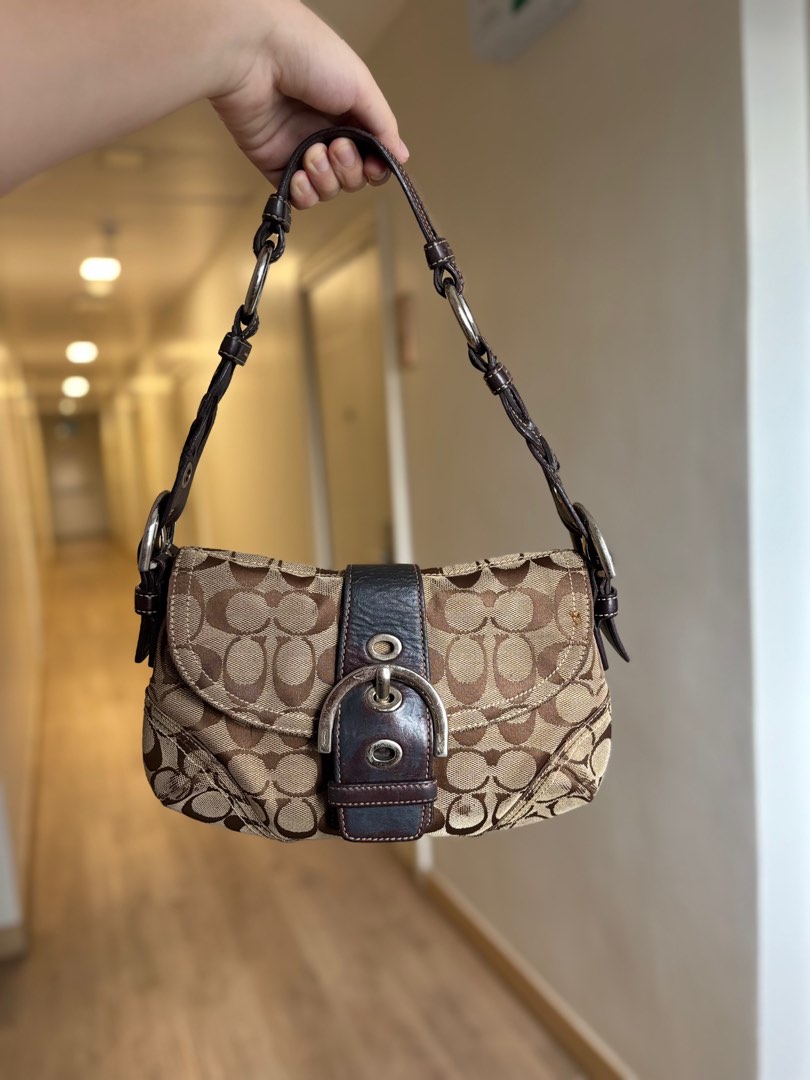 Coach Soho Mini/Small Braided Strap in Brown, Luxury, Bags & Wallets on ...
