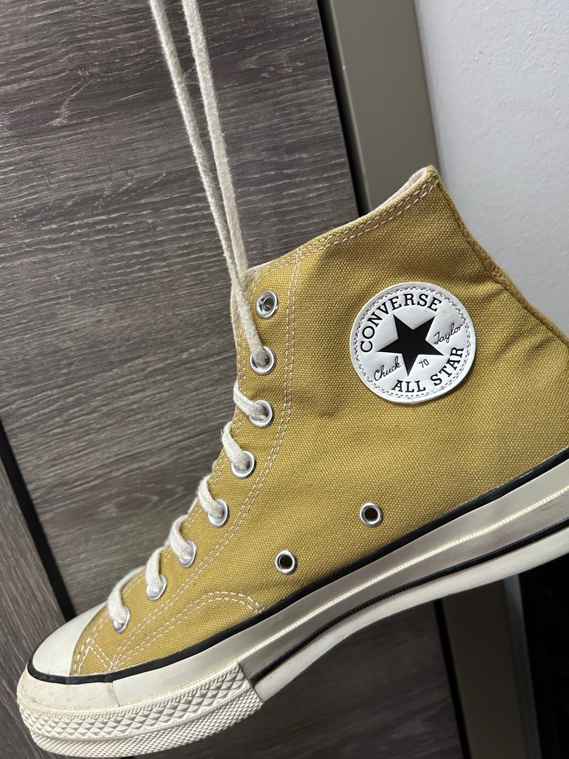 Converse Chuck 70 High Top - mustard, Men's Fashion, Footwear, Sneakers ...