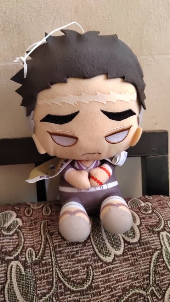 Demon Slayer Sitting Gyomei Plush 10" Kimetsu No Yaiba Mascot Bandai ...