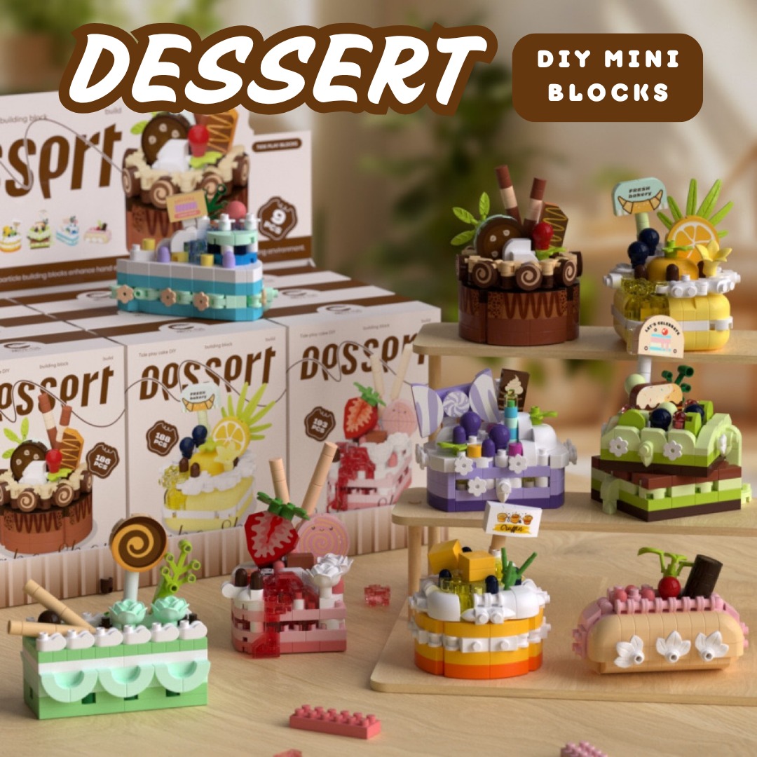 Dessert Cakes DIY Mini Blocks Toy Figures, Hobbies & Toys, Toys & Games ...