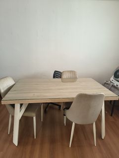 IKEA RONNINGE Extendable Dining Table with Chairs, Furniture & Home ...