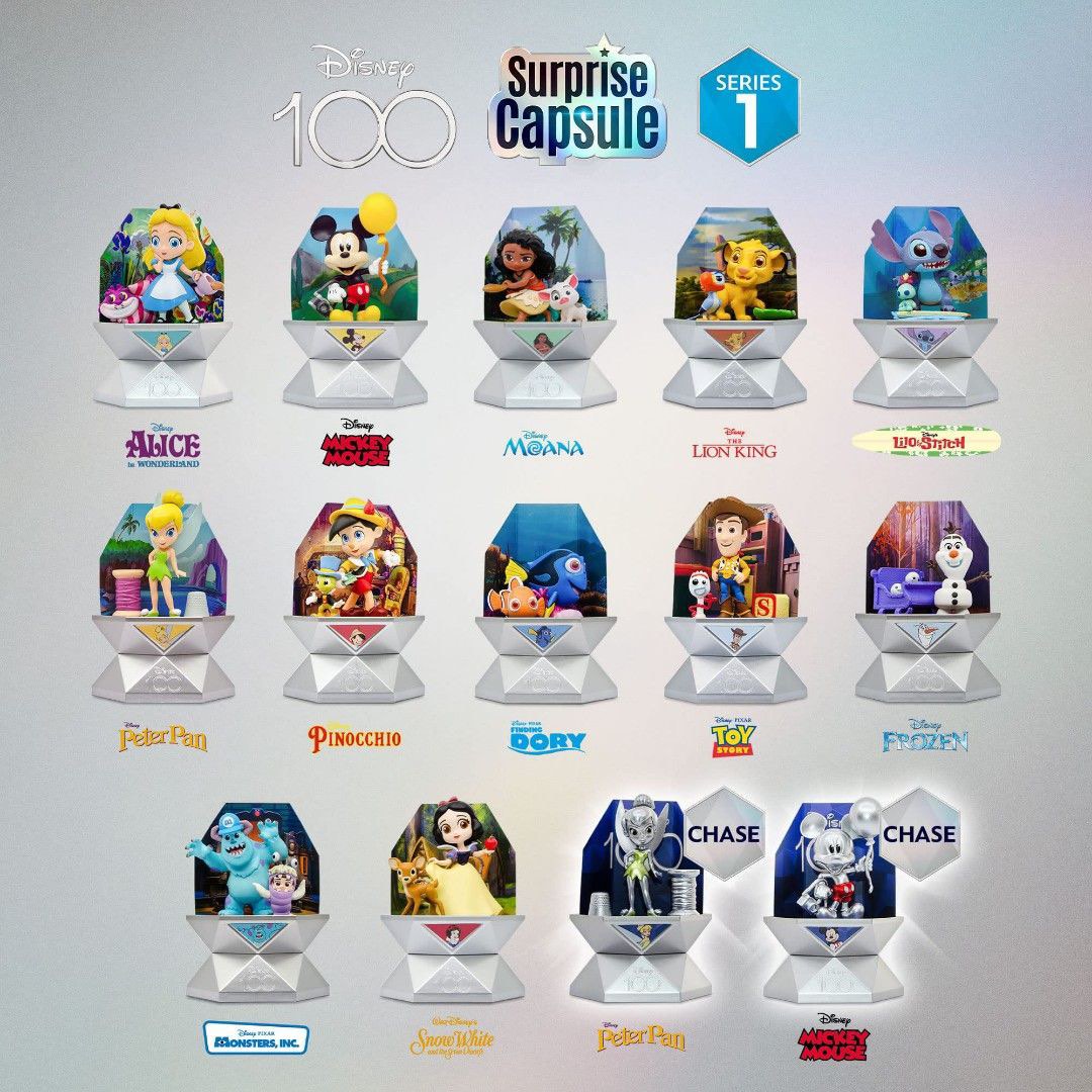 Disney 100 Surprise Capsule (mickey stitch alice in wonderland moana ...
