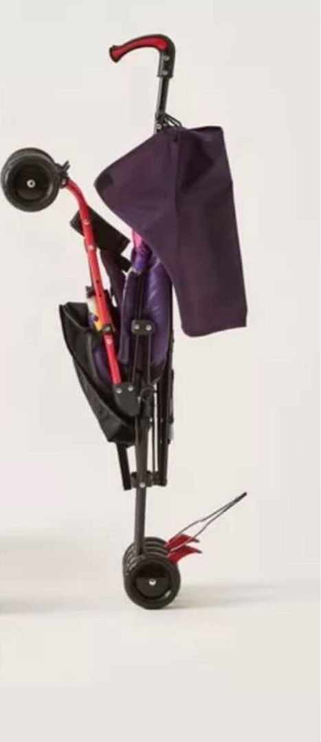Disney junior Purple Stroller with Floral Seat, Babies & Kids, Going ...