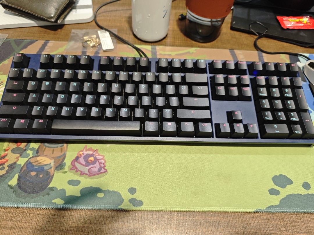 Ducky One 2 Midnight (Cherry MX Blue) Full Size Mechanical Keyboard ...