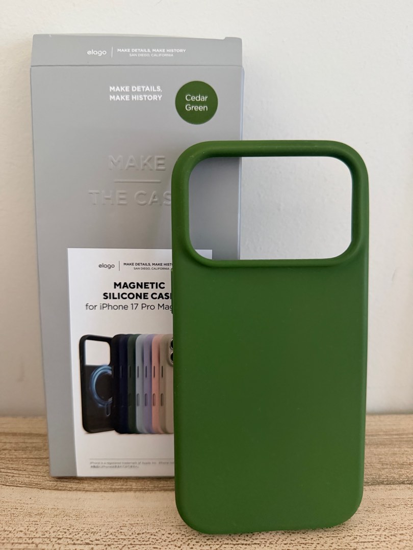 Elago Silicone Casing (Cedar Green) for iPhone 17 Pro, Mobile Phones ...