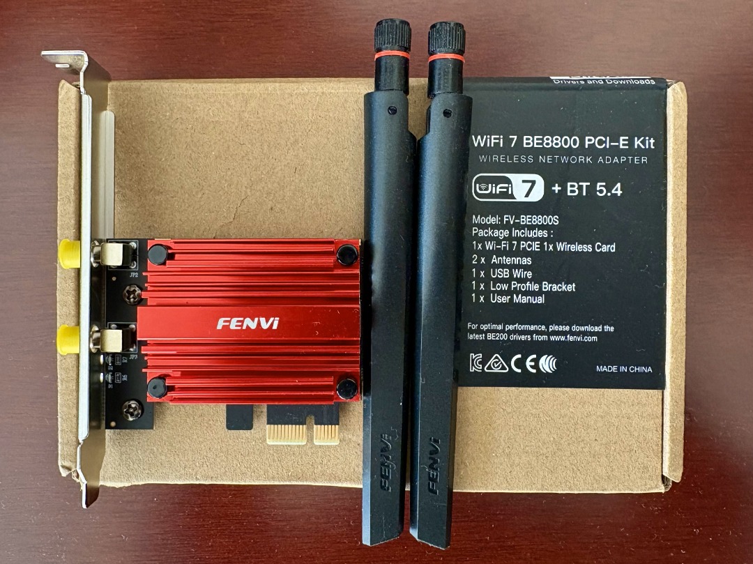 Fenvi - Intel BE200 Wi-Fi 7 三頻無綫網卡 Tri-band PCIe Network Card, 電腦＆科技 ...