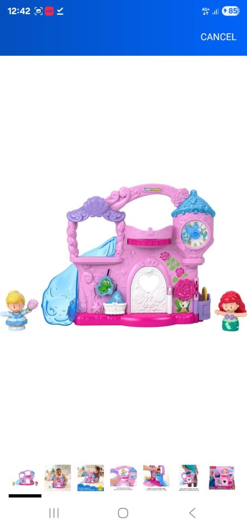 Fisher-Price Little People Disney Princess Castle Playset, Hobbies ...