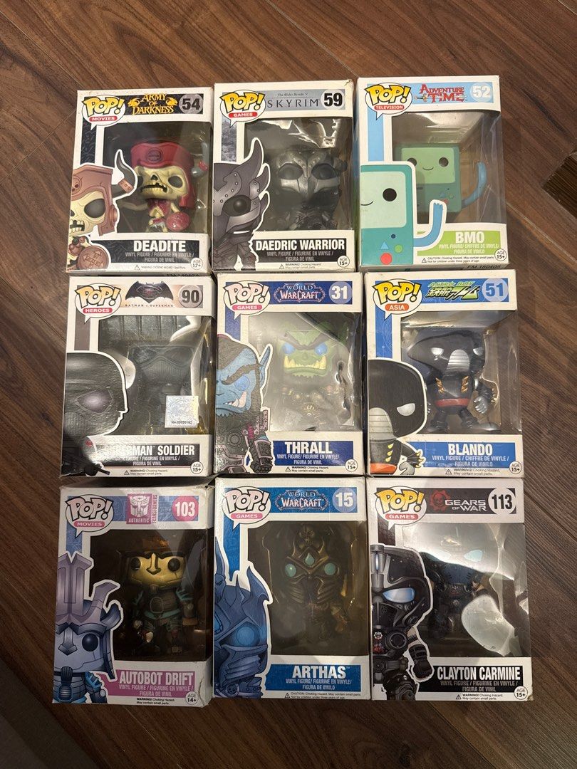 Funko Pop! Vinyl Figures - Various Characters, Hobbies & Toys, Toys ...