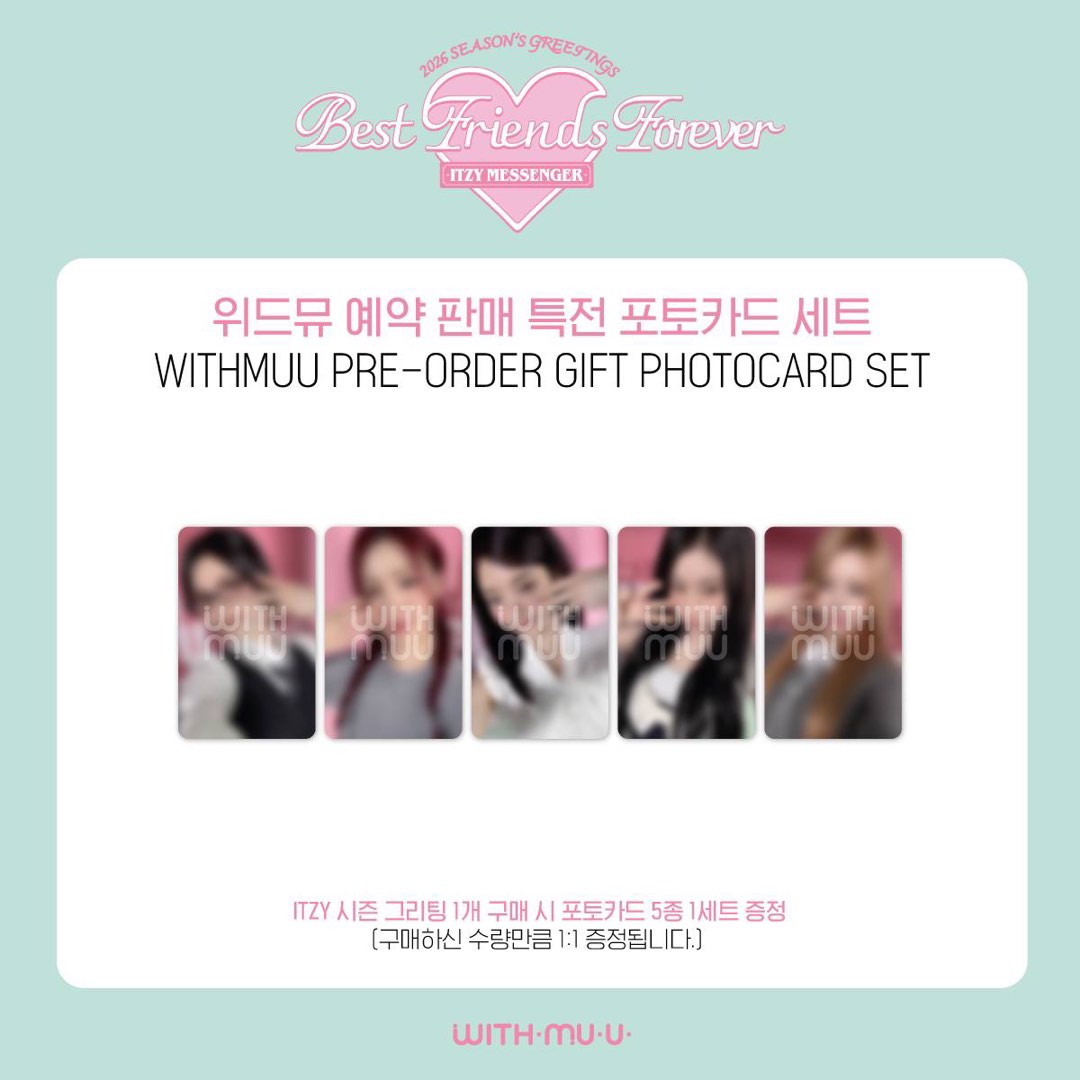 ITZY SSG BFF 2026 WITHMUU POB, Hobbies & Toys, Memorabilia & Collectibles, K-Wave on Carousell