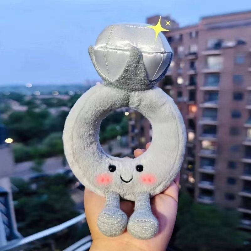 💍 Jellycat Amuseables Diamond Ring Plush Toy, Hobbies & Toys, Toys ...