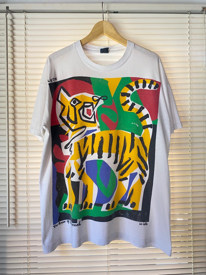 Kaos art Lynx Screen star Vintage Second, Fesyen Pria, Pakaian , Atasan ...