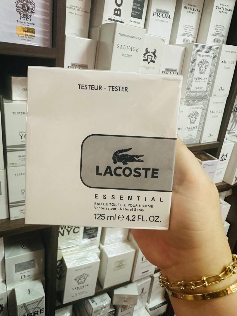 Lacoste essential pour homme perfume - tester box, Beauty & Personal ...