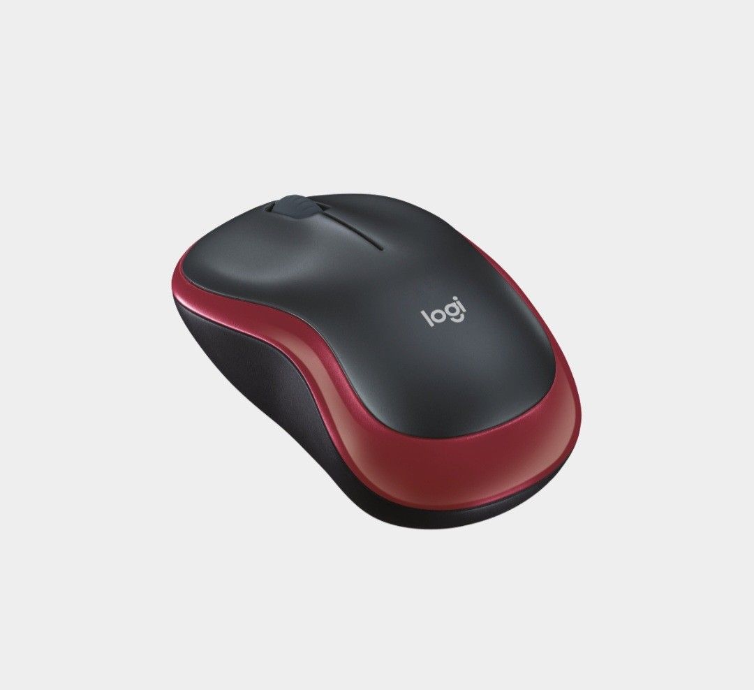 Logitech M185 Wireless Mouse - Red, Computers & Tech, Parts ...