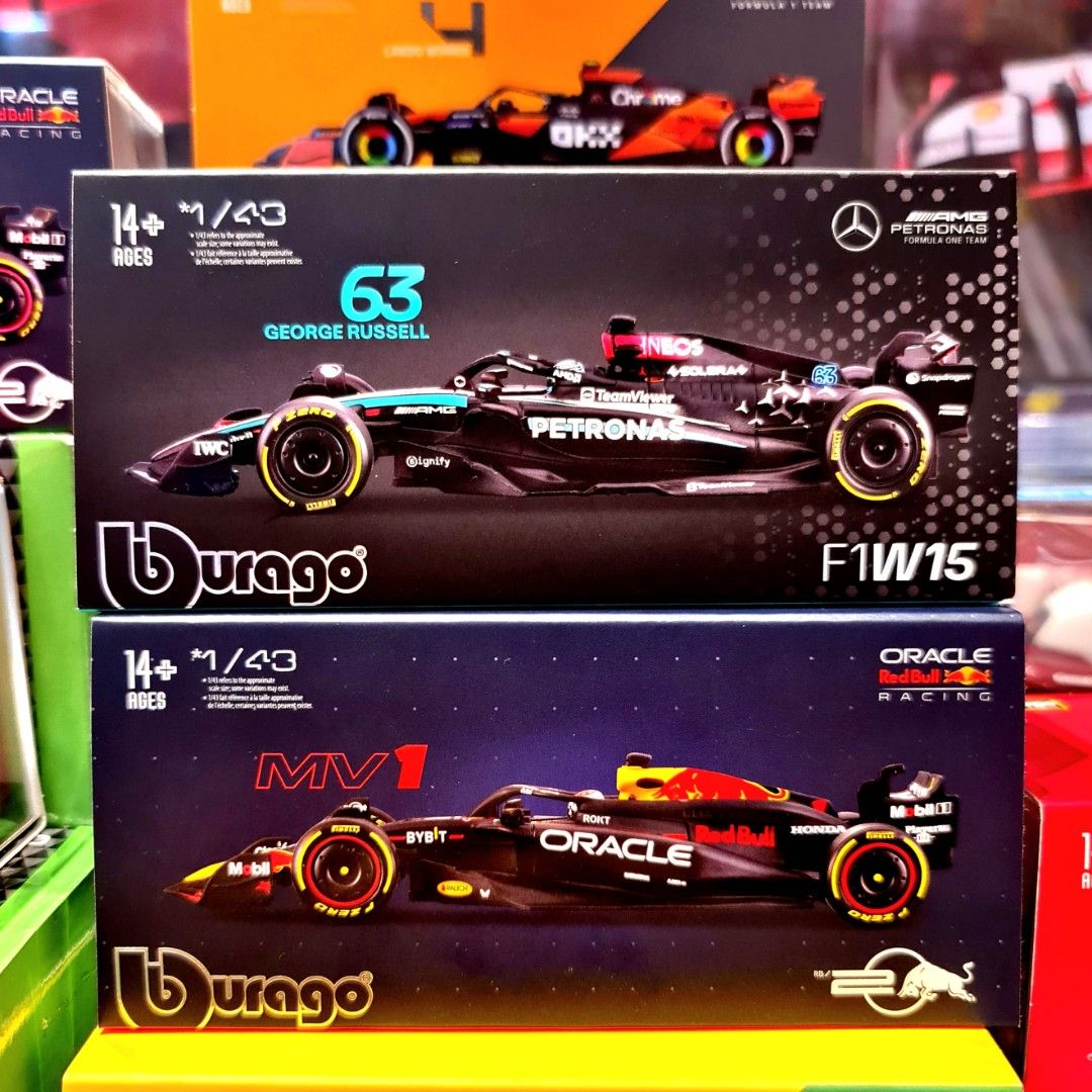MISB Bburago Model Car 1:43 Scale F1 Formula A One Team Mercedes AMG ...