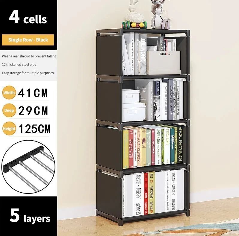 Multi-Purpose Bookcase Storage Shelf | Study Table Floor Shelf ...