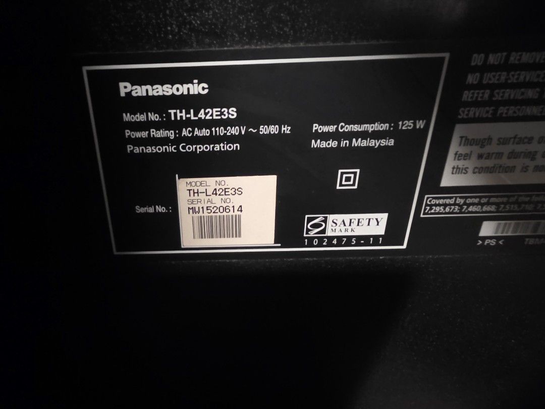 Panasonic TH-L42E3S 42-inch LED TV, TV & Home Appliances, TV ...