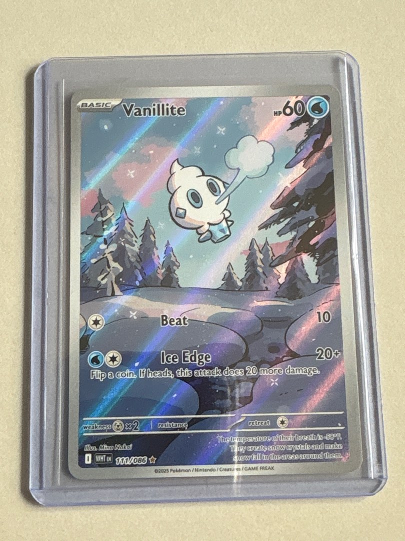 Pokemon Card - Vanillite 111/086, Hobbies & Toys, Toys & Games on Carousell
