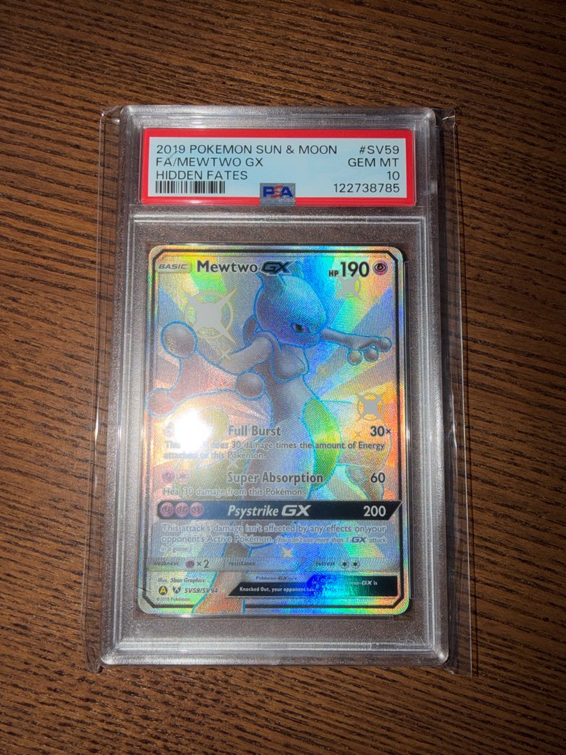 PSA 10 Pokemon Hidden Fates Shiny Mewtwo GX, Hobbies & Toys, Toys ...