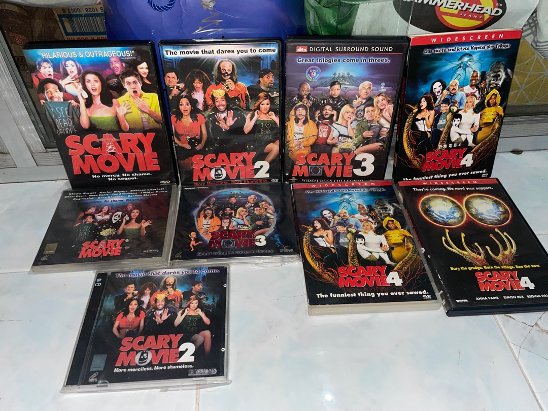 Scary Movie SET (DVD AND VCD) Horror , Comedy ORIG, Hobbies & Toys ...