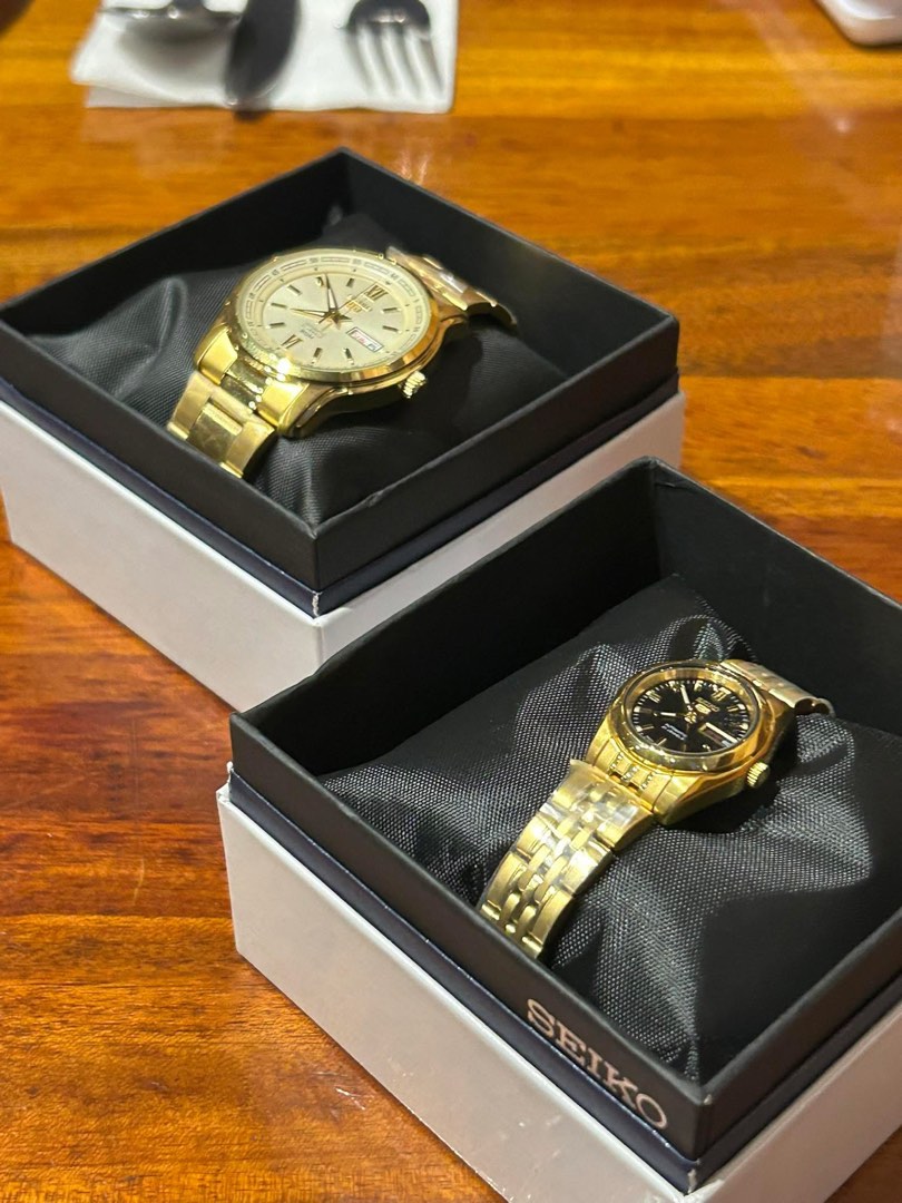 RUSH SALE! Seiko Automatic Gold Watch (As Pack), Luxury, Watches on ...