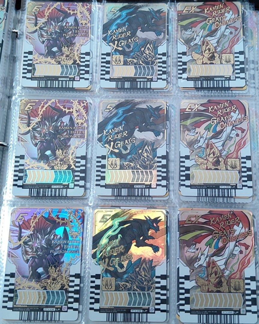 Set of 3 Kamen Rider Gotchard Phase EX 02 Geats Parallel Cards, Hobbies ...