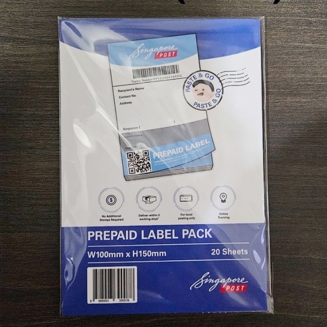 Singpost Prepaid Label 20s Pack, Hobbies & Toys, Memorabilia ...