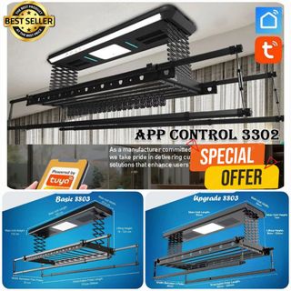 Smart Sensing Electric Clothes Drying Rack APP Control Automated ...