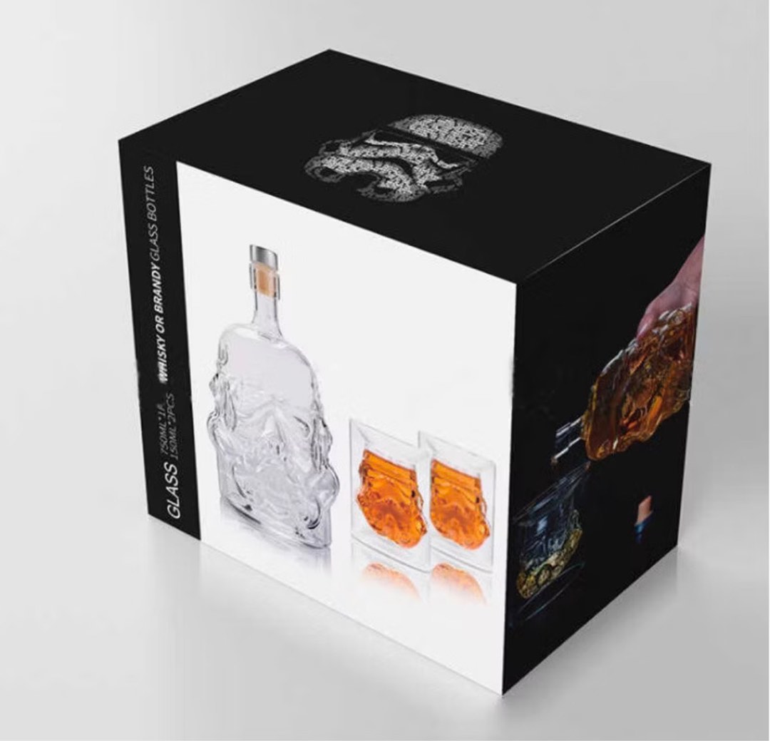 Star Wars Stormtrooper Whiskey Decanter Set, Furniture & Home Living ...