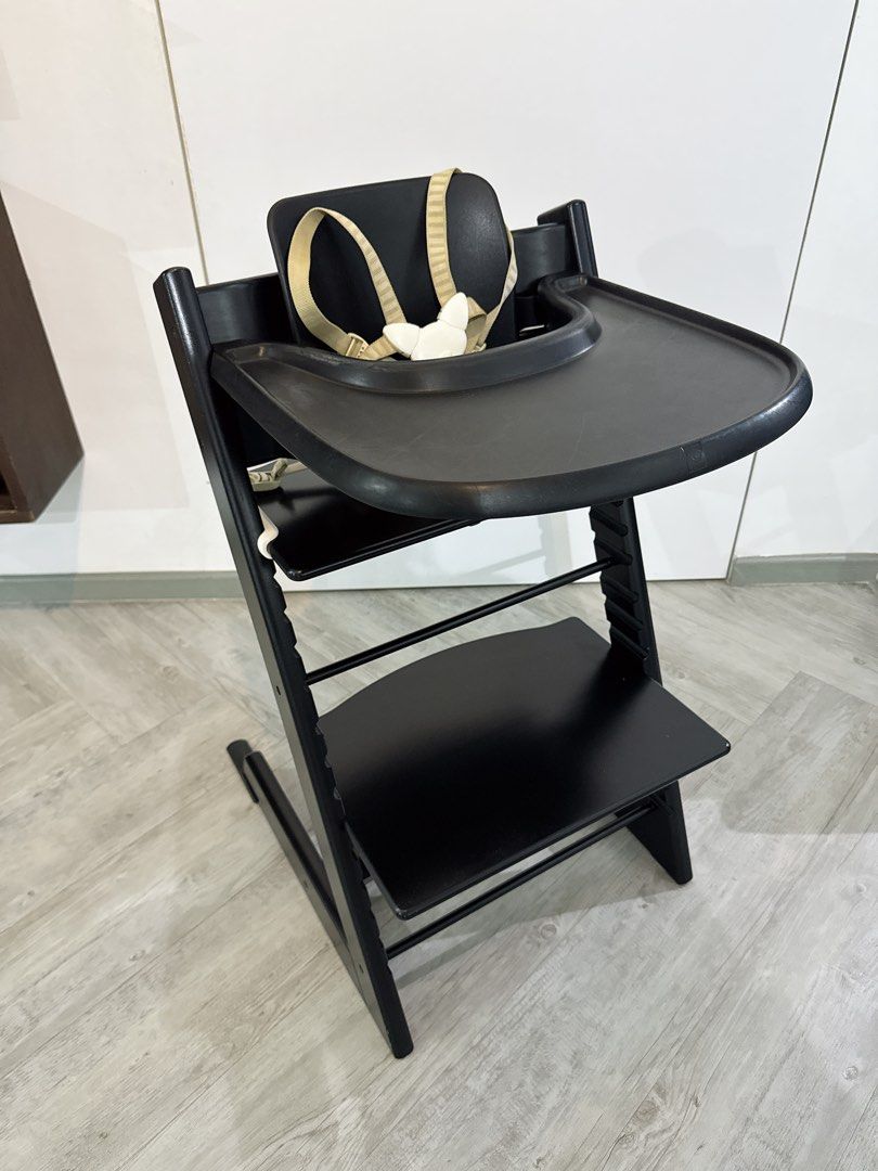Stokke Tripp Trapp High Chair - Black, Babies & Kids, Nursing & Feeding ...
