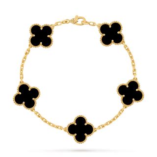 Van Cleef & Arpels Alhambra Necklace Guilloche Gold, Luxury ...