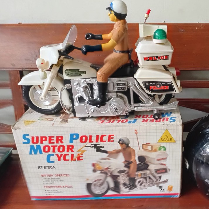 Vintage police motorcycle, Hobbies & Toys, Toys & Games on Carousell