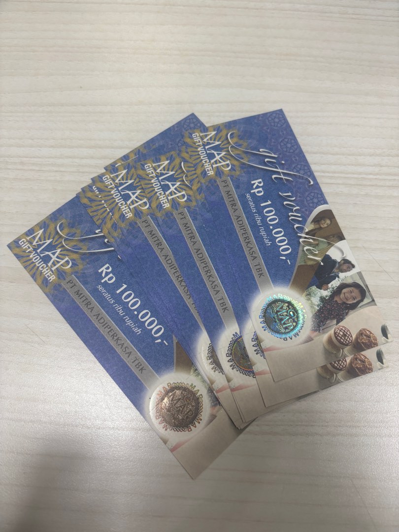 VOUCHER MAP, Tiket & Voucher, Kartu Hadiah & Voucher di Carousell