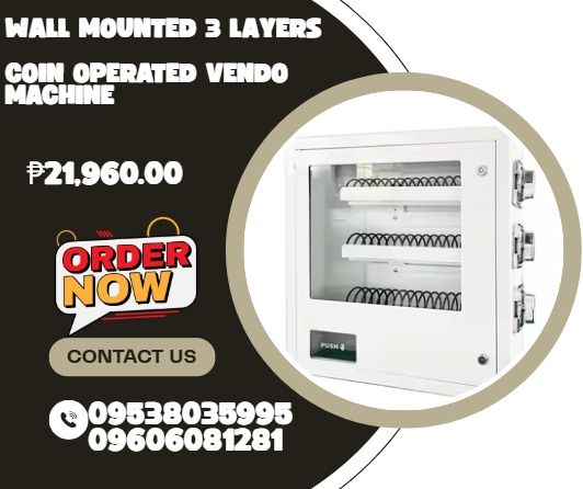 Wall Mounted 3 layers coin operated vendo machine, Everything Else ...