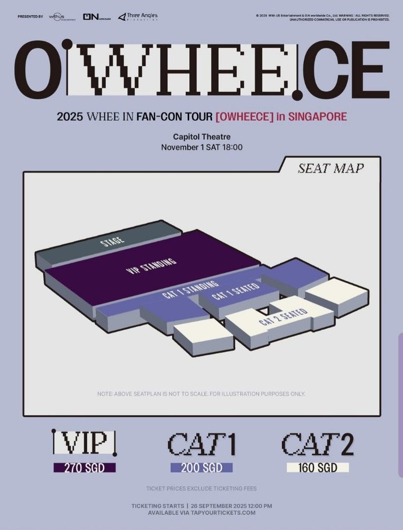 Whee In 2025 Fan-Con in Singapore - VIP Ticket [owhee.ce], Tickets ...
