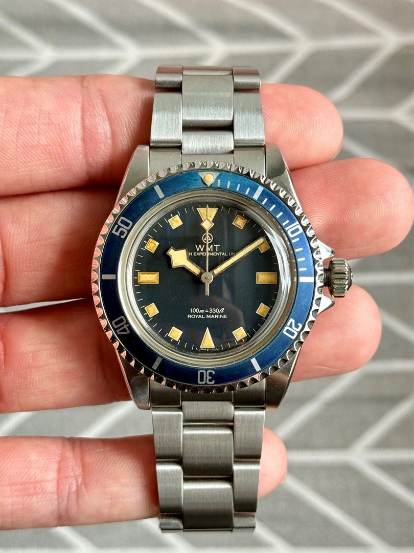 WMT Royal Marine - Tudor submariner homage - Ocean Blue MKII ( Aged ...