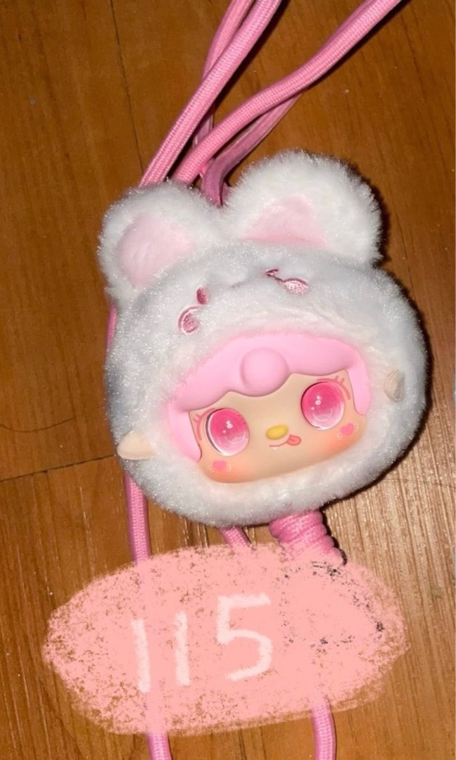 yooki mini zoo lanyard putih, Toys & Collectibles, Mainan di Carousell
