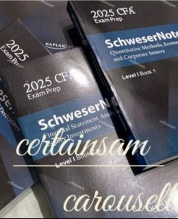 100%New 2025 CFA level 1 Kaplan Notes Question Bank, 興趣及遊戲, 書本 & 文具 ...