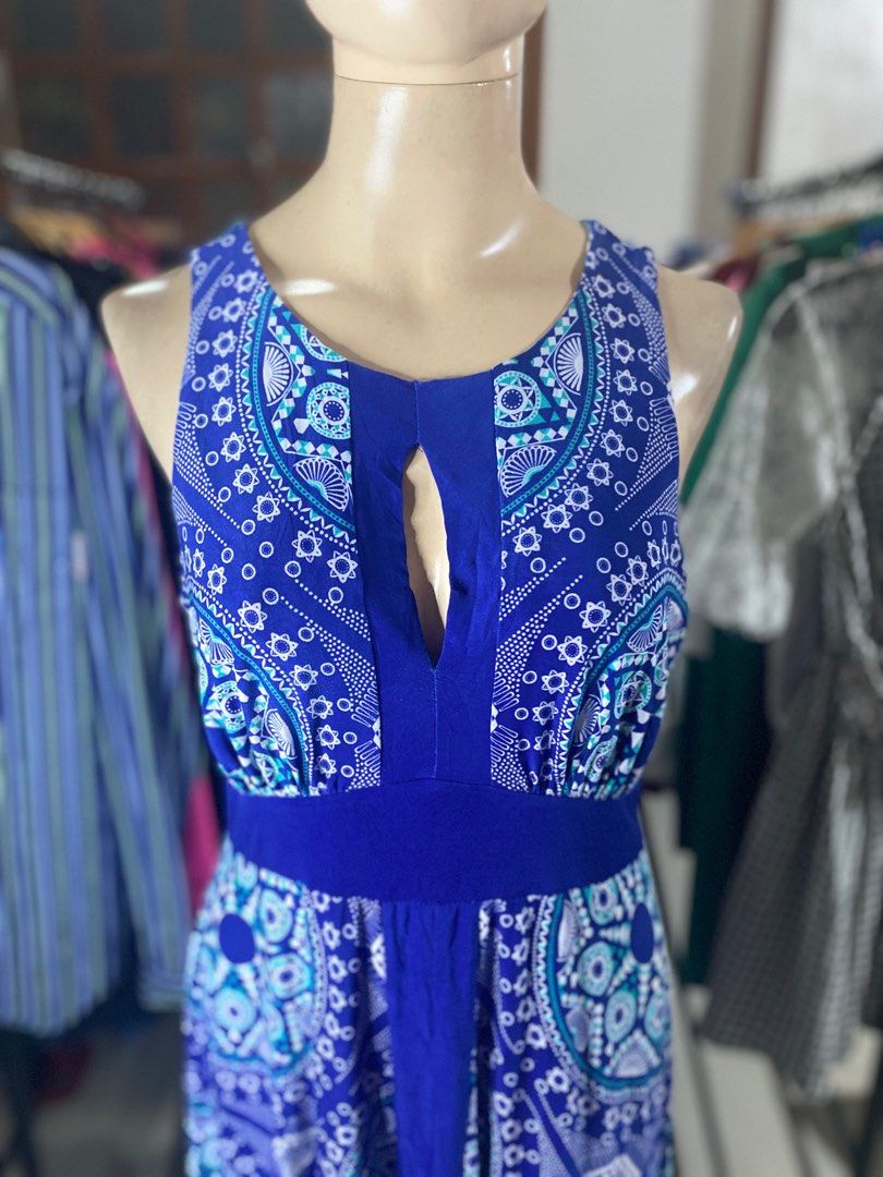 🌸 Beautiful Aztec Assymetrical Cut Out Flowy Maxi Dress 🌸, Women's ...